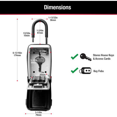 Masterlock 5422D portable push button lock box – Allsafe Security